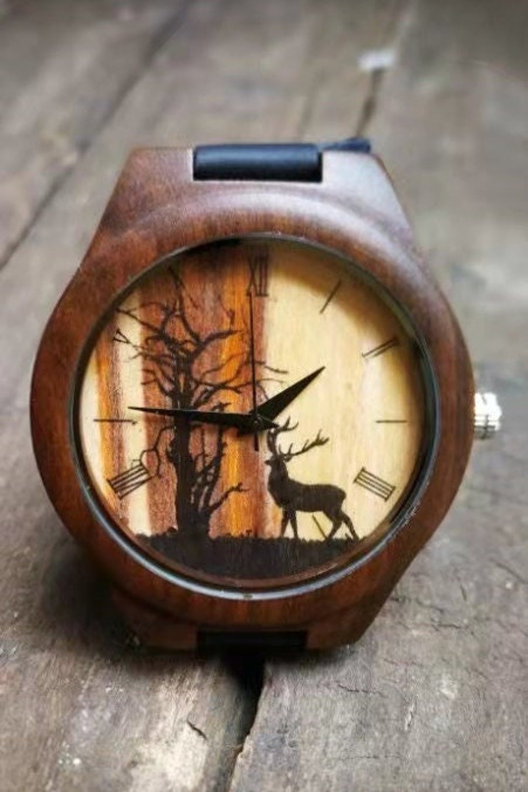 Stag Watch, Deer Watch, Wild Animal Watch, Frost Tree Watch, Unisex ...