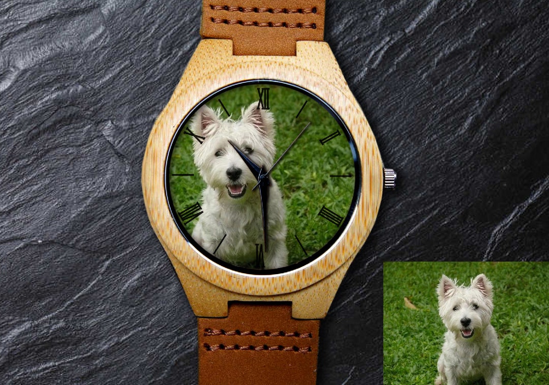 Westie Dog Watch, Pet Watch, Unisex, Men's, Women's Wrist Watch, Wooden ...