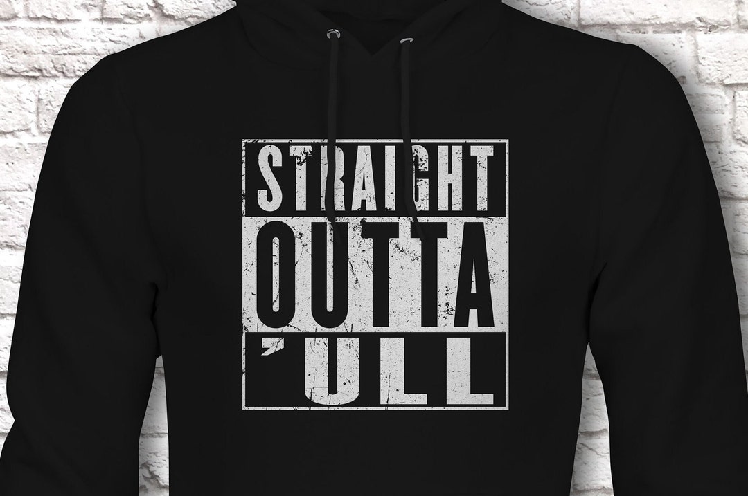 Funny Hull Hoodie, Straight Outta 'ull (hull) White Funny Compton NWA ...