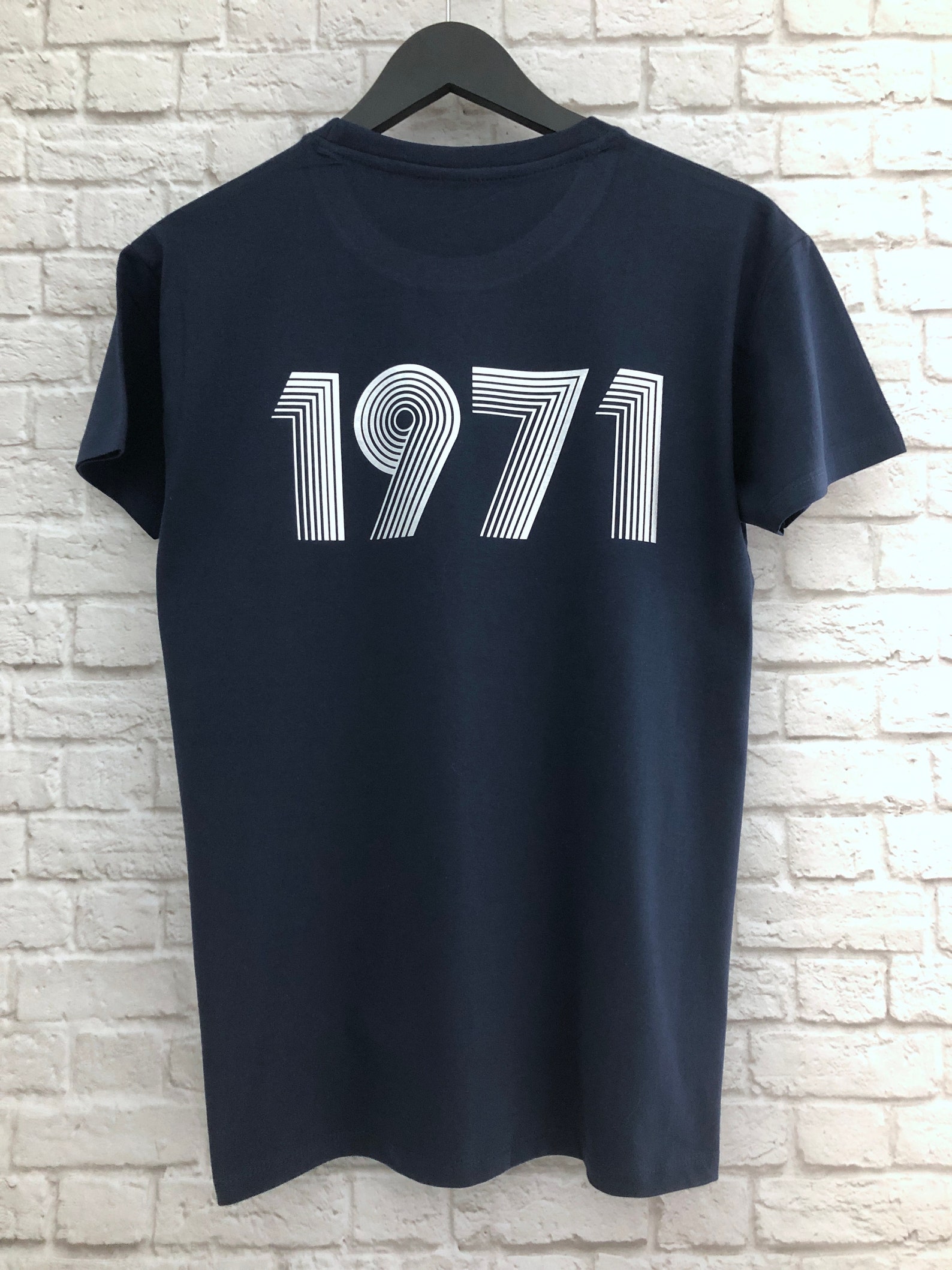 1971 T Shirt Metallic Gold or Silver Foil 51st Birthday Gift | Etsy UK