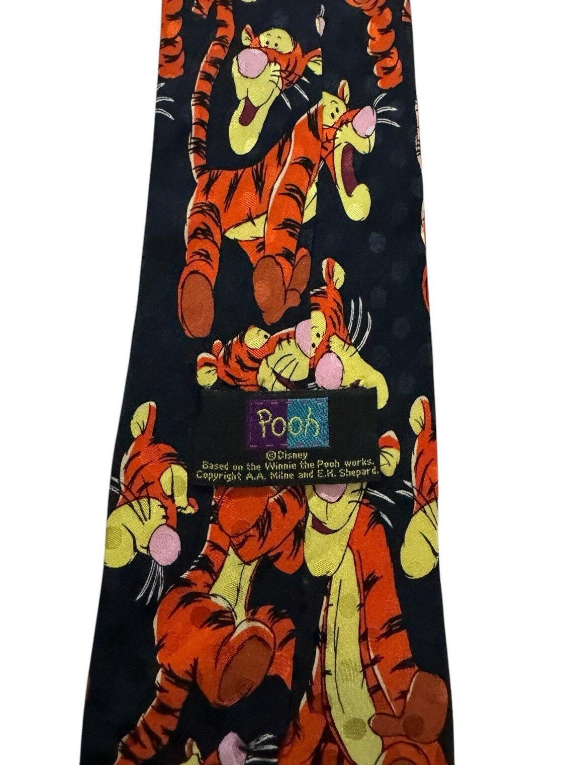Disney Winnie the Pooh Tigger Jumping Bouncing Cartoon Novelty Necktie ...