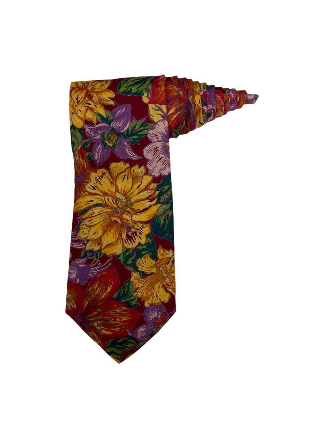 Tango by Max Raab Floral Flowers Vintage Novelty 100% Cotton Necktie - Etsy