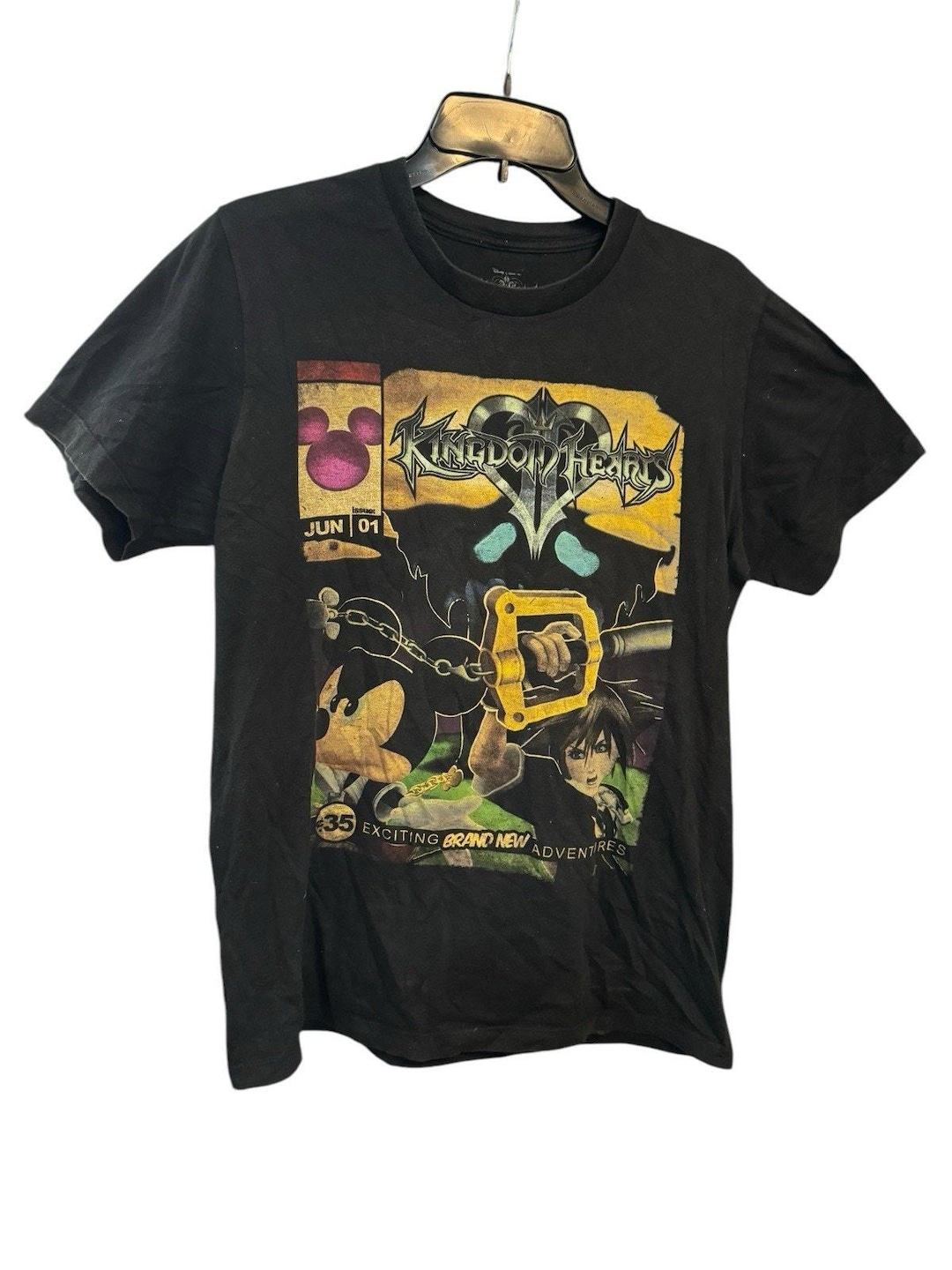 Vintage Mad Engine Disney Kingdom Heart Comic Book Graphic T Shirt ...