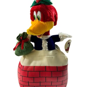 Toy Network Woody Woodpecker Christmas Chimney Stuffed Plush Doll Toy ...