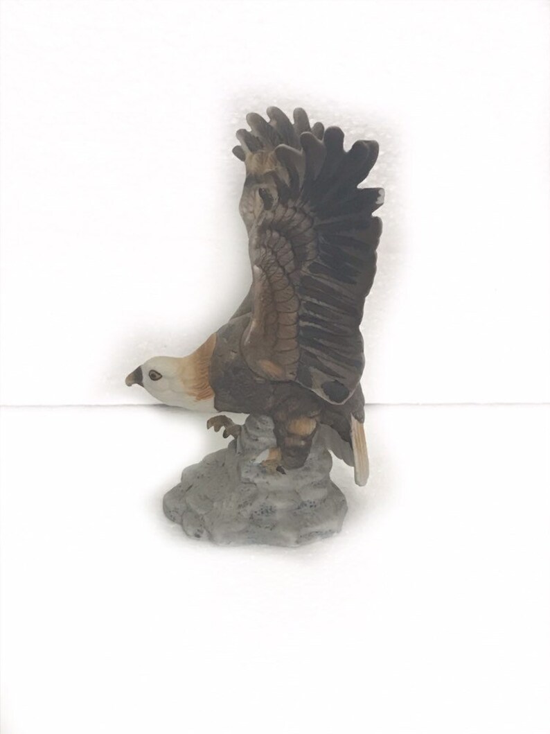 Vintage Ceramic Bald Eagle Figurine Statue | Etsy