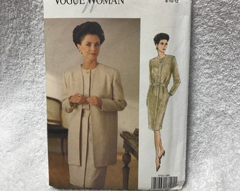 Vogue Woman Misses' Jacket and Dress Sewing - Etsy