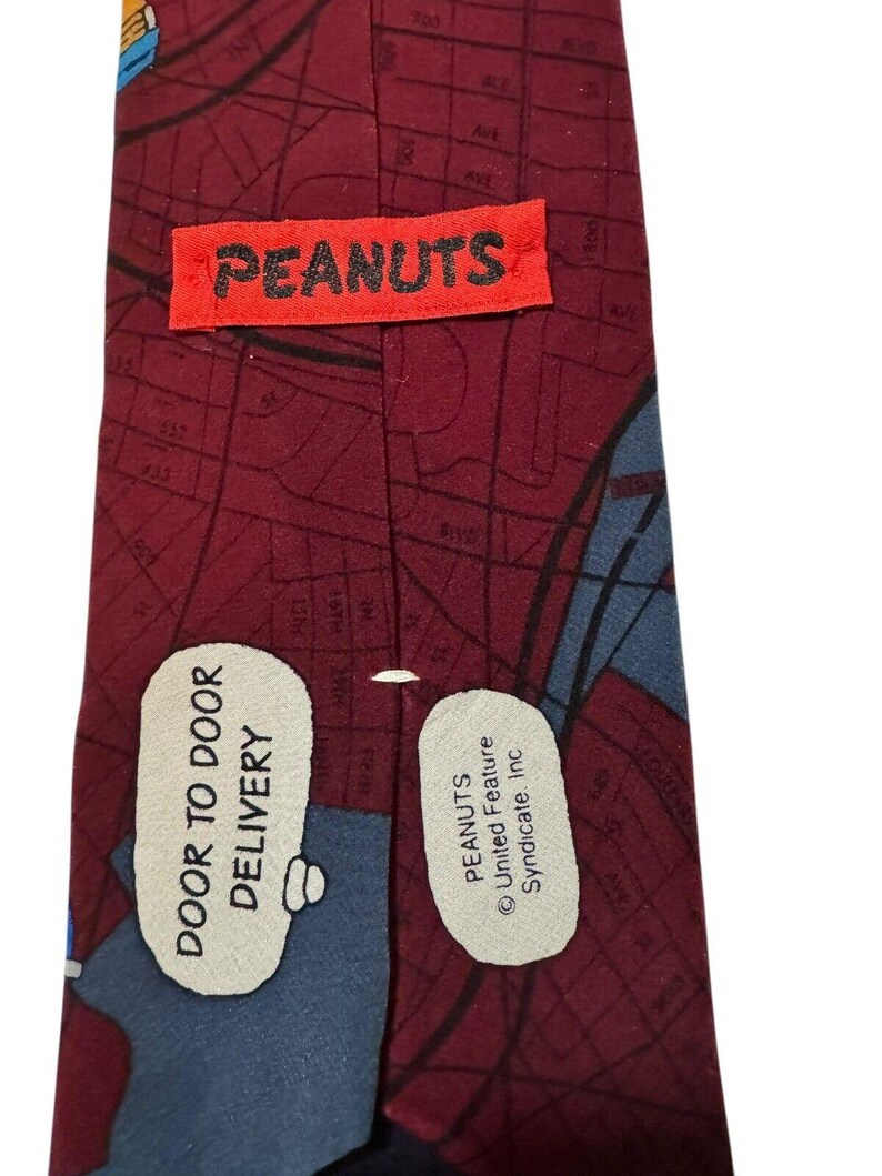 Peanuts Door to Door Delivery Truck Mail Taxi 18 Wheeler Snoopy Necktie ...