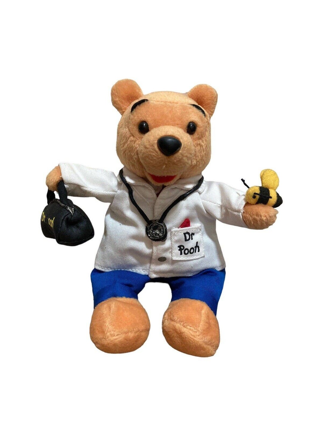 Walt Disney World Winnie the Pooh Dr Pooh Bean Bag Stuffed Plush Toy ...