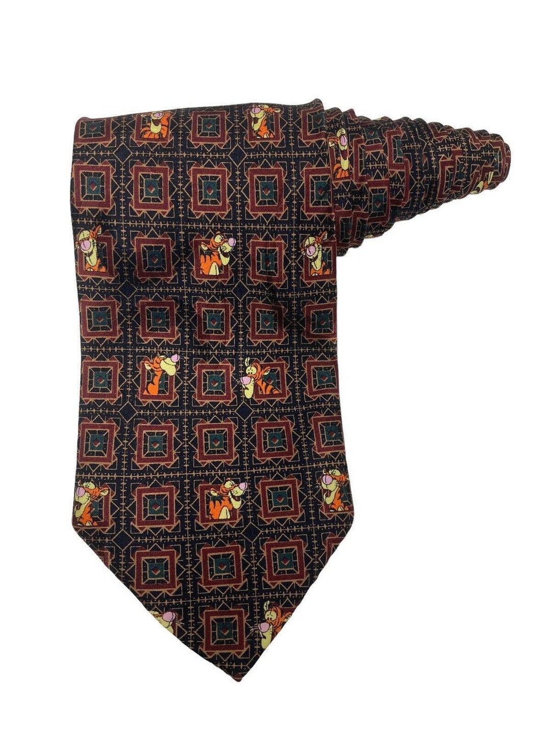 Disney Mickey Inc Winnie the Pooh Tigger Cartoon Novelty Necktie 100% ...