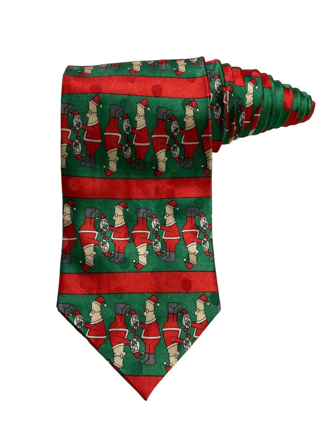 Softwear Dilbert Dogbert Christmas Holiday Cartoon Novelty Necktie 100% ...