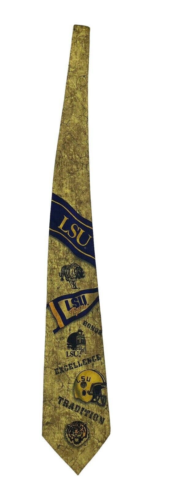 Eagle Wings LSU Louisiana State University Pendant Helmet Tiger Necktie ...
