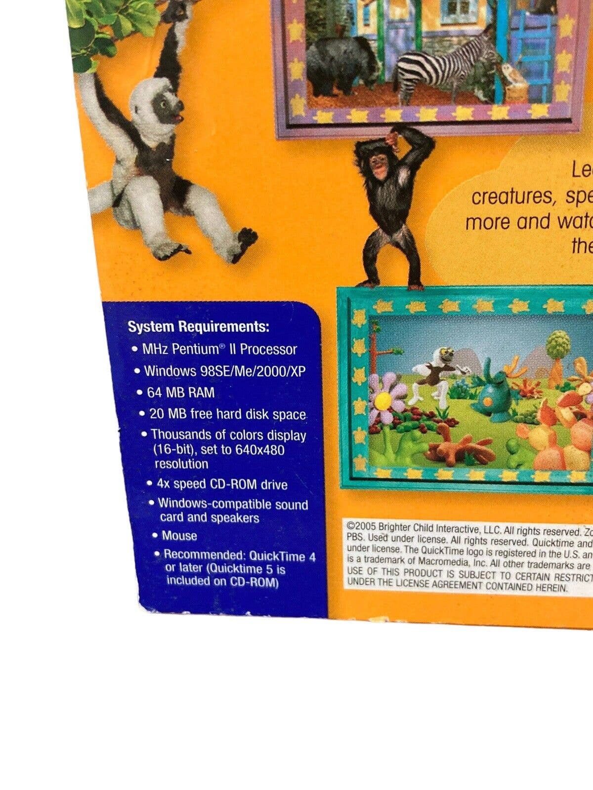 Zoboomafoo Animal Alphabet Pc Cd Rom Computer Game Windows 98 - Etsy