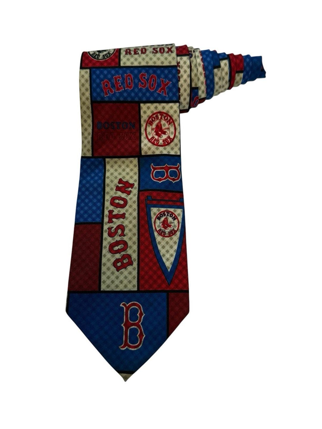MLB Boston Red Sox Baseball Logo Mascot 100% Silk Sports Novelty ...