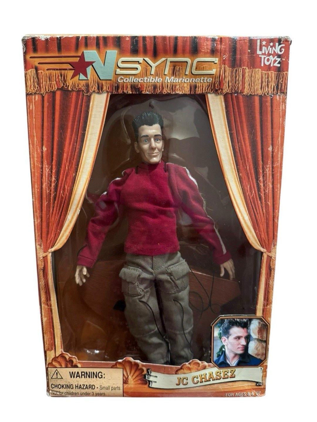 NSYNC JC Chasez Doll Collectible Marionette Action Figure 2000 Vintage ...