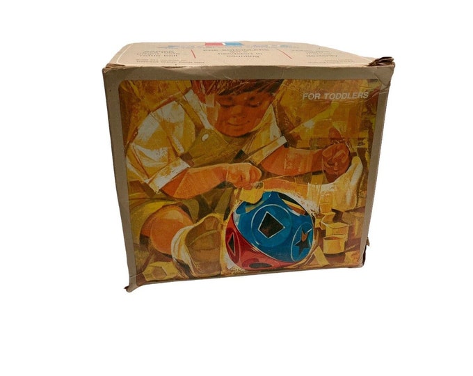 Tupperware Shape-o Toy Ball Shape Sorter New With Box - Red Blue ...