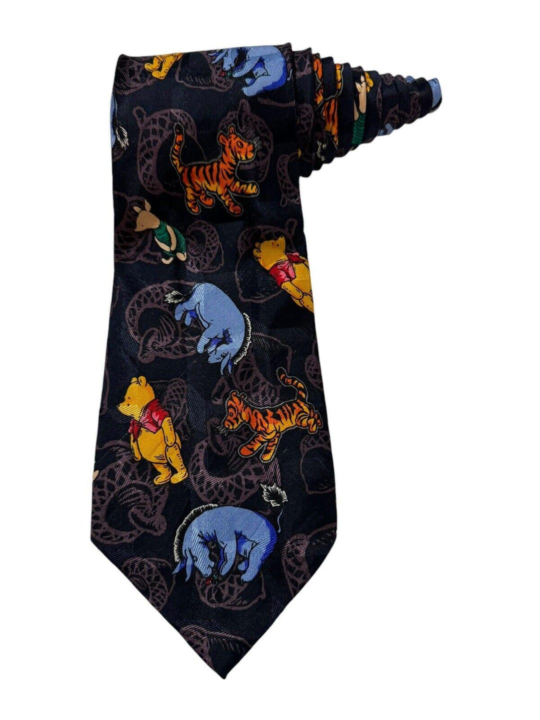 Disney Winnie the Pooh Classic Pooh Tigger Eeyore Piglet Necktie ...