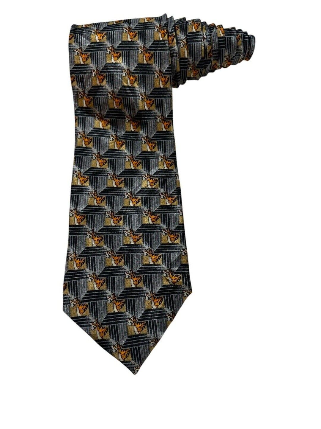 The Disney Store Winnie the Pooh Tigger Vintage Novelty Cartoon Necktie ...