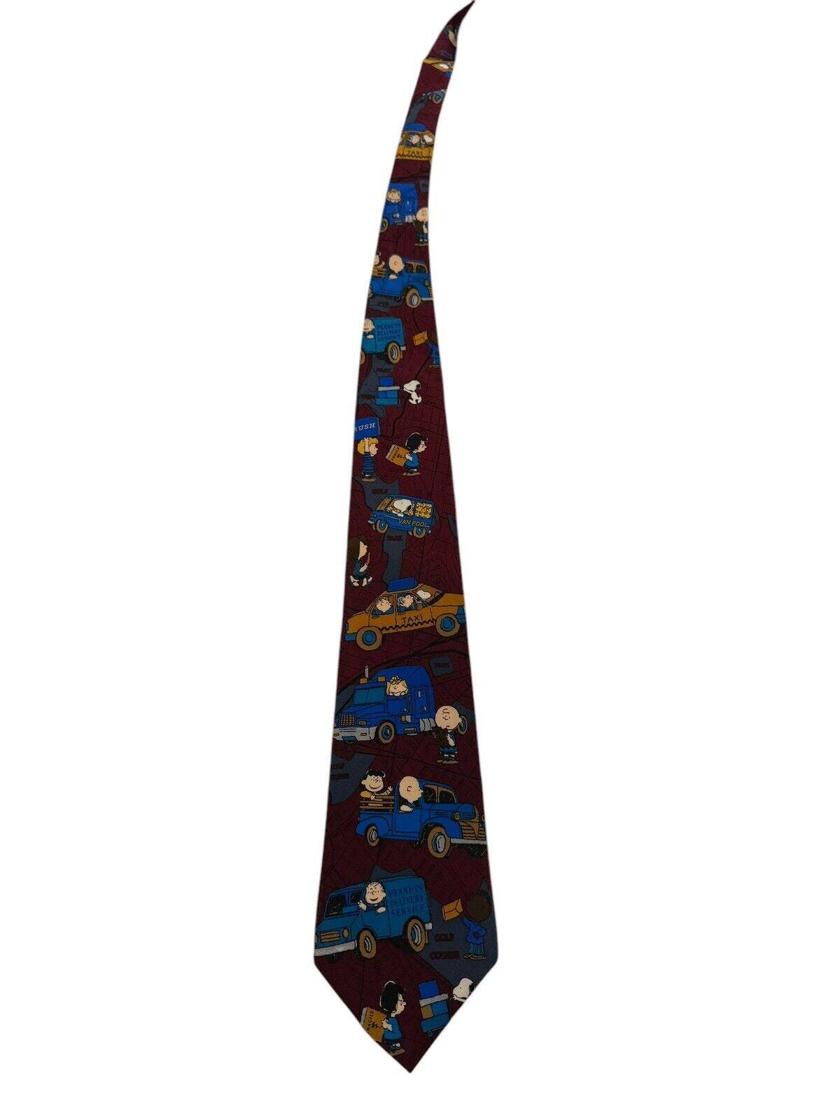 Peanuts Door to Door Delivery Truck Mail Taxi 18 Wheeler Snoopy Necktie ...