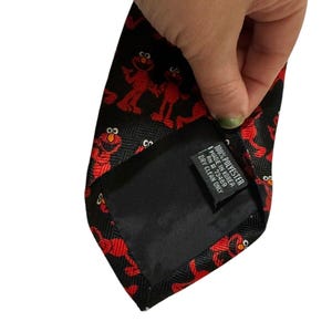 Sesame Street Elmo Cartoon Vintage Novelty Necktie 100% Polyester - Etsy