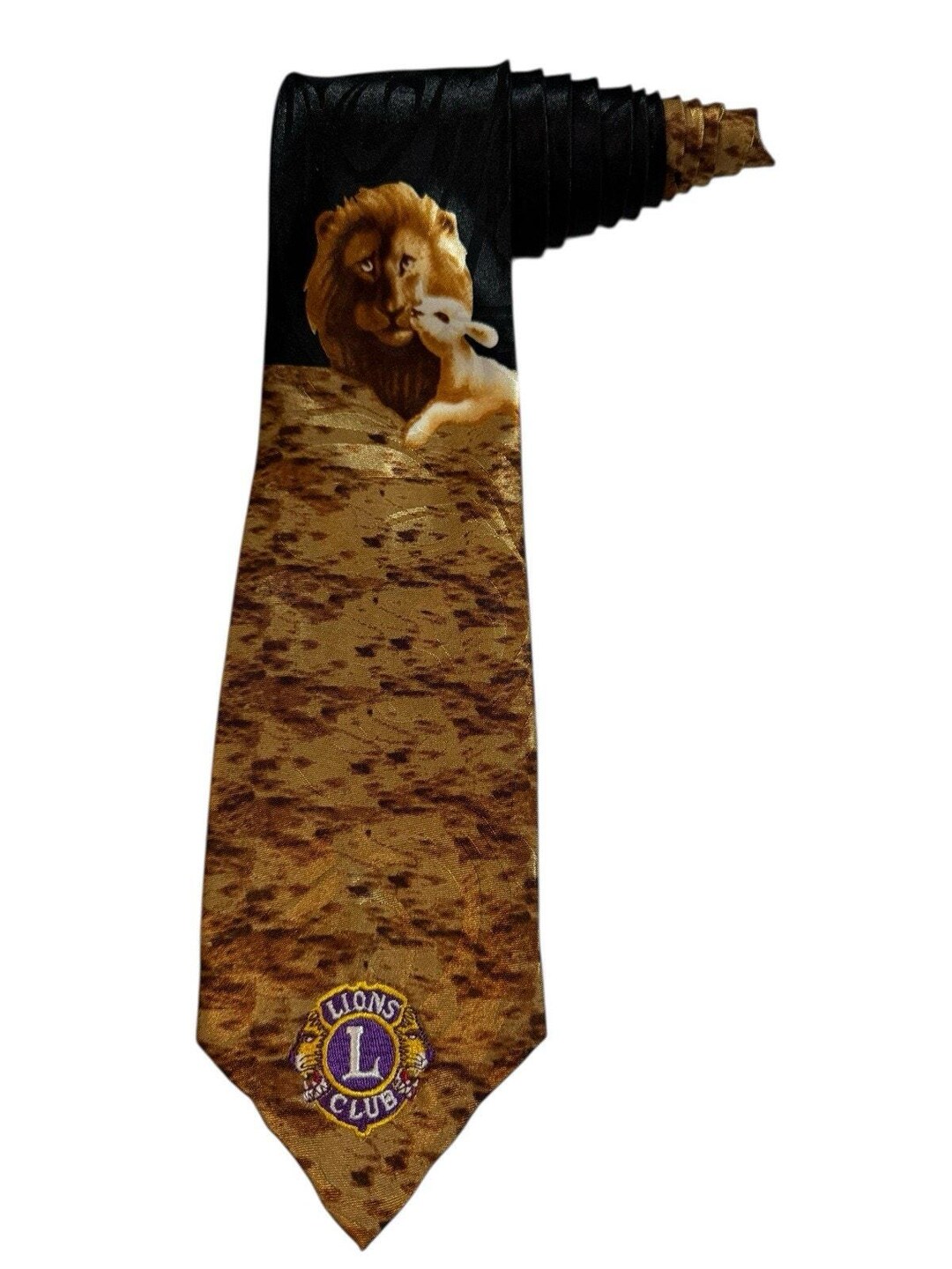 Steve Harris Lions Club Lion Lamb Vintage Novelty Necktie Polyester - Etsy