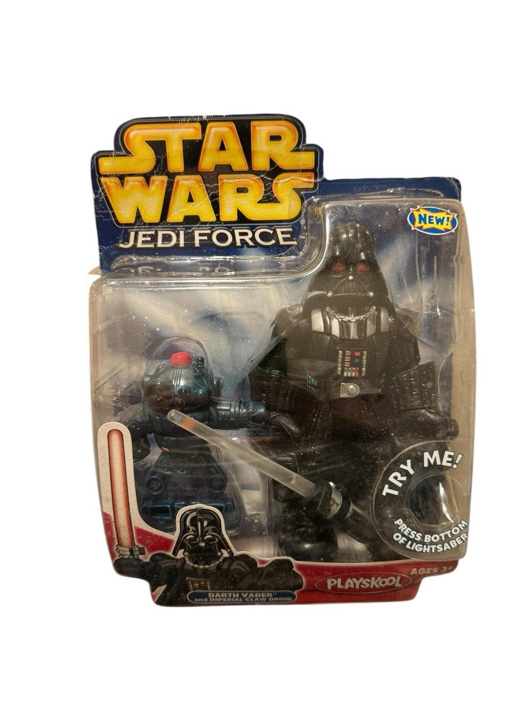 2004 Playskool Star Wars Jedi Force DARTH VADER and Imperial Claw Driod ...