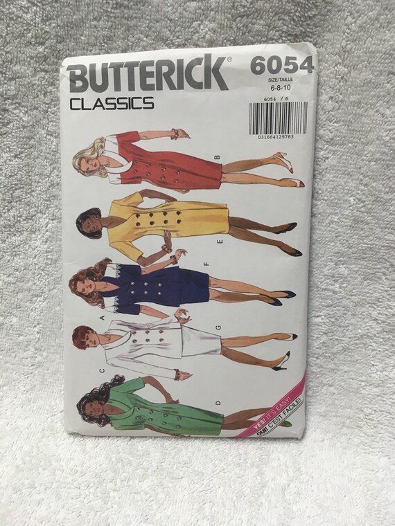 Butterick Classics 6054 Misses Dress Sewing Pattern | Etsy