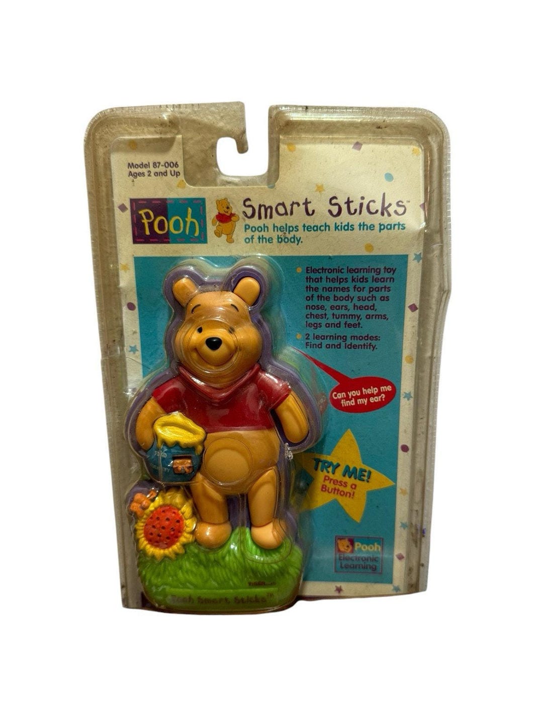VTG 1998 Winnie the Pooh Smart Sticks Body Parts Tiger Electronics ...