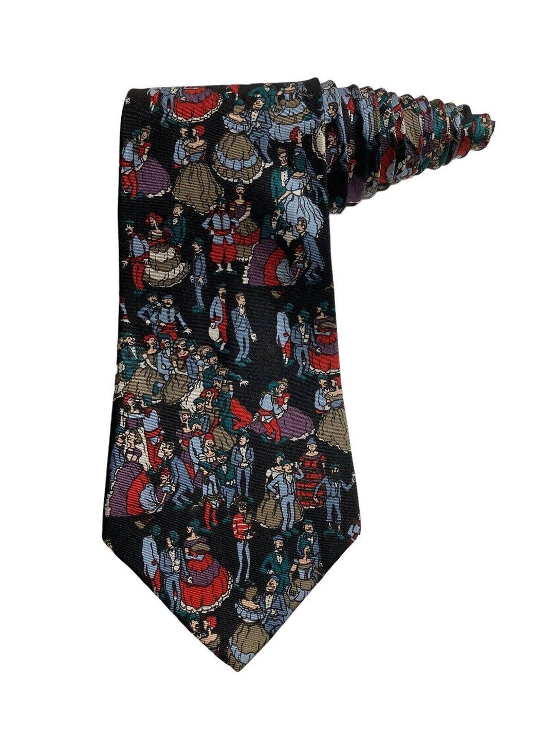 Wheres Waldo by Schreter Party Dancing Vintage Novelty Necktie Silk ...