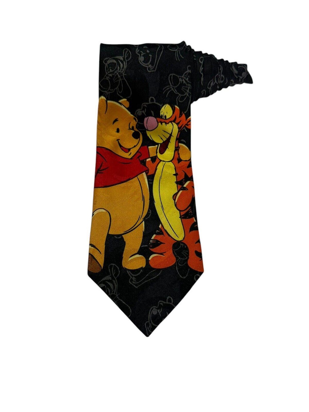 Disney Winnie the Pooh Tigger Cartoon Vintage Novelty Necktie Polyester ...