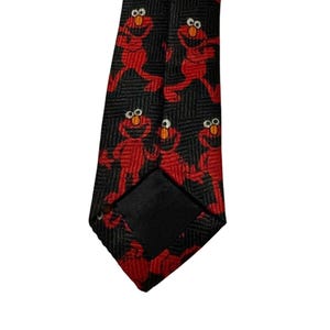 Sesame Street Elmo Cartoon Vintage Novelty Necktie 100% Polyester - Etsy