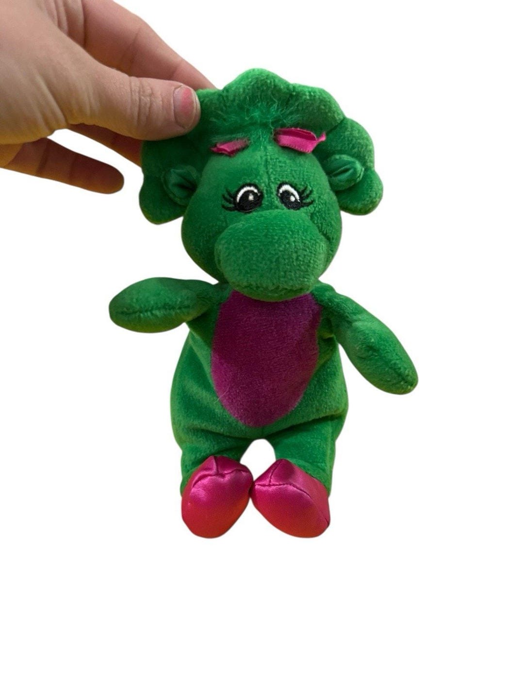 Vintage 1997 Baby Bop Barney 8" Dinosaur Gund Beanbag Stuffed Animal ...
