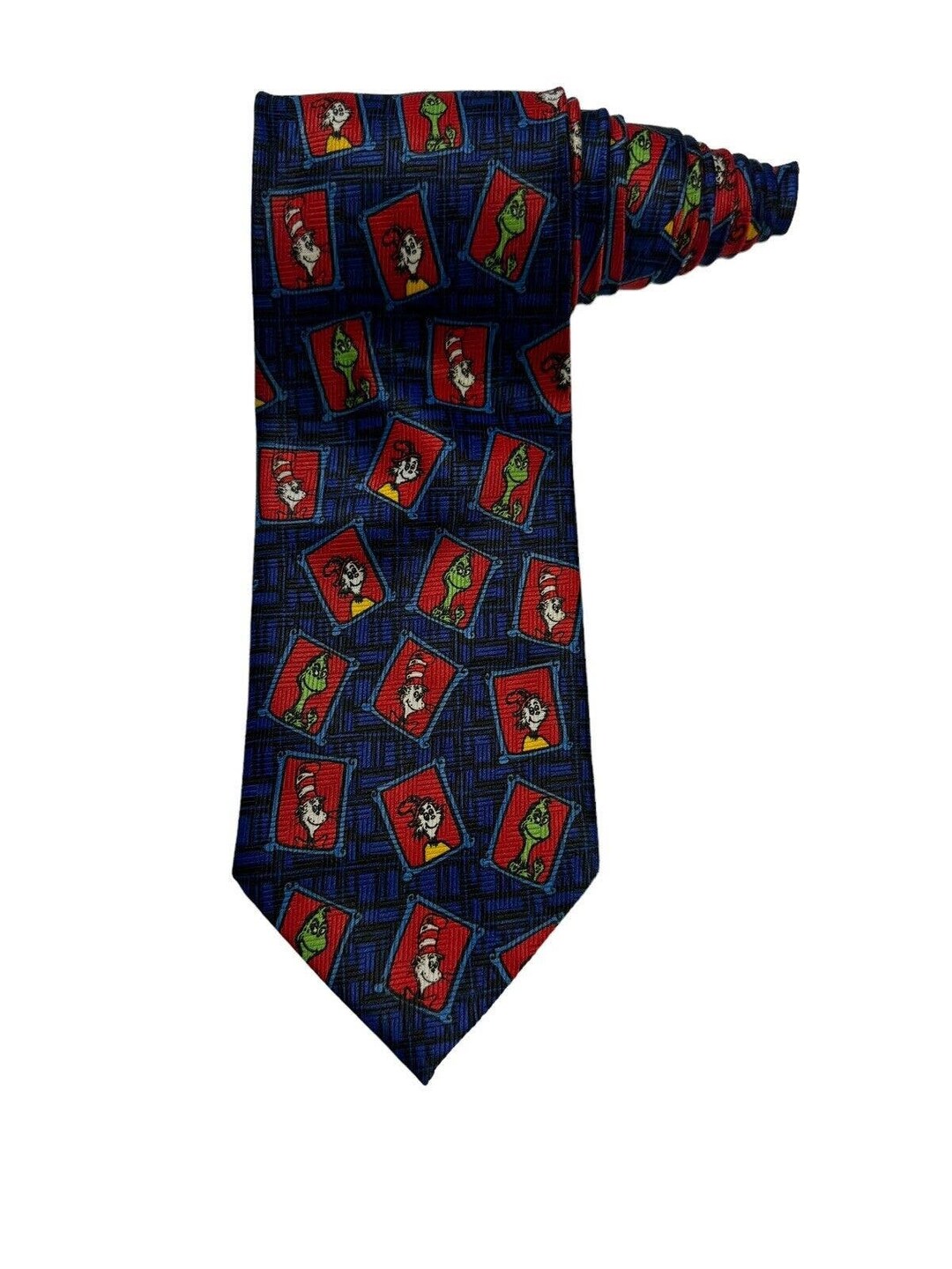Dr Seuss Sam I Am the Grinch Cat in the Hat Cartoon Novelty Necktie ...