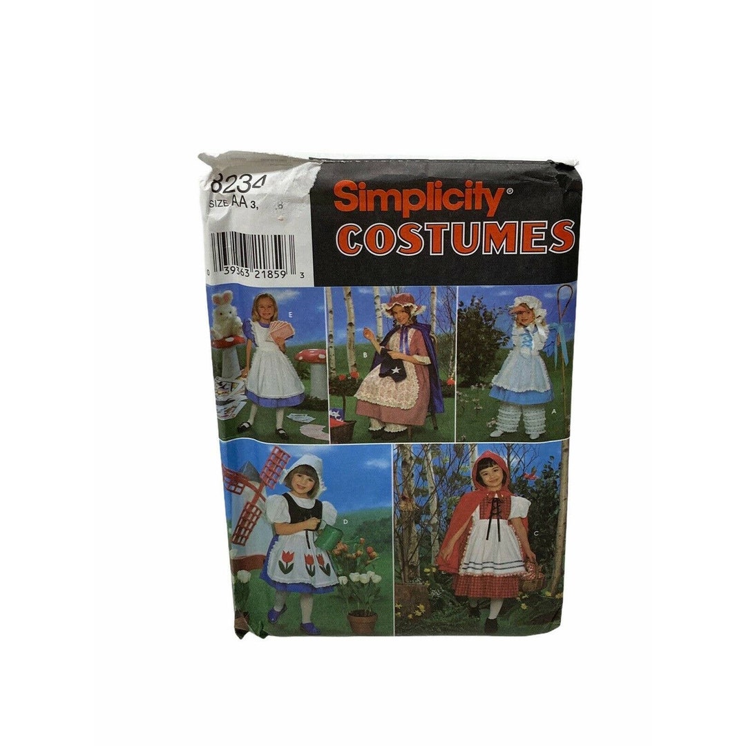Simplicity 8234 Red Riding Hood Alice Bo Peep Dutch Girl - Etsy