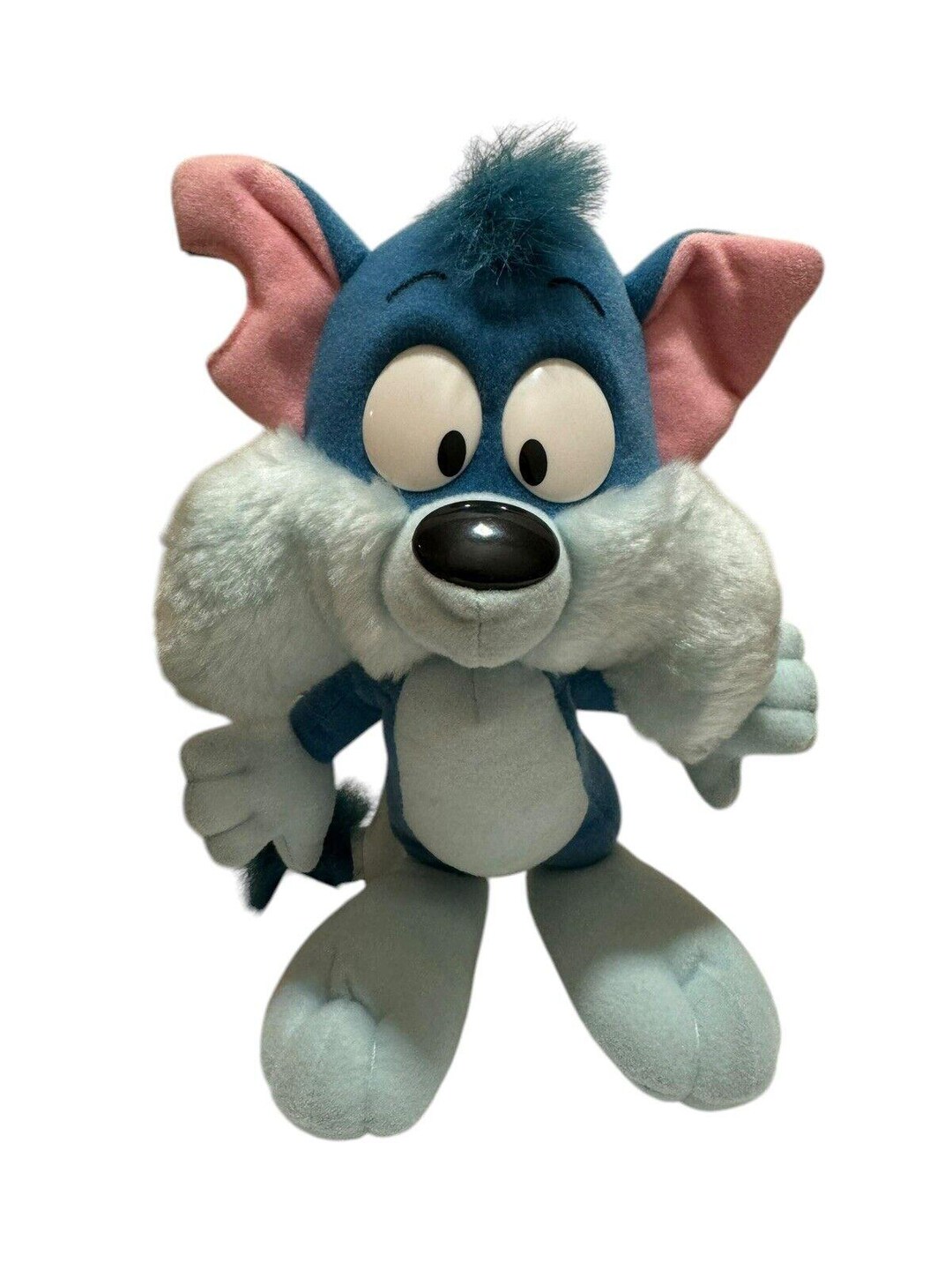 1990's Playskool Vintage Tiny Toon Adventure FURRBALL Plush Toy Warner ...