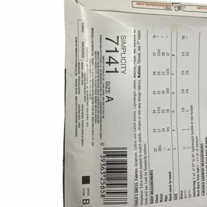 Simplicity Sewing Pattern 7141 A 3-8 Kids Sizes Childs Girls - Etsy