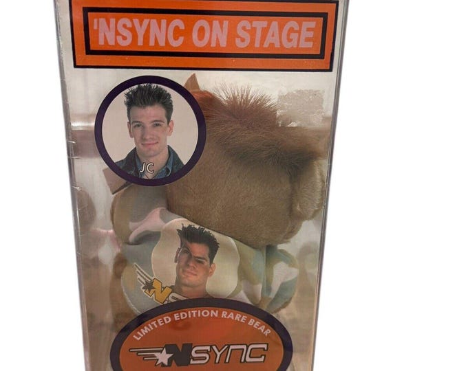 NSYNC on Stage Limited Edition Rare Bear 6246/35000 JC Josh Chasez ...