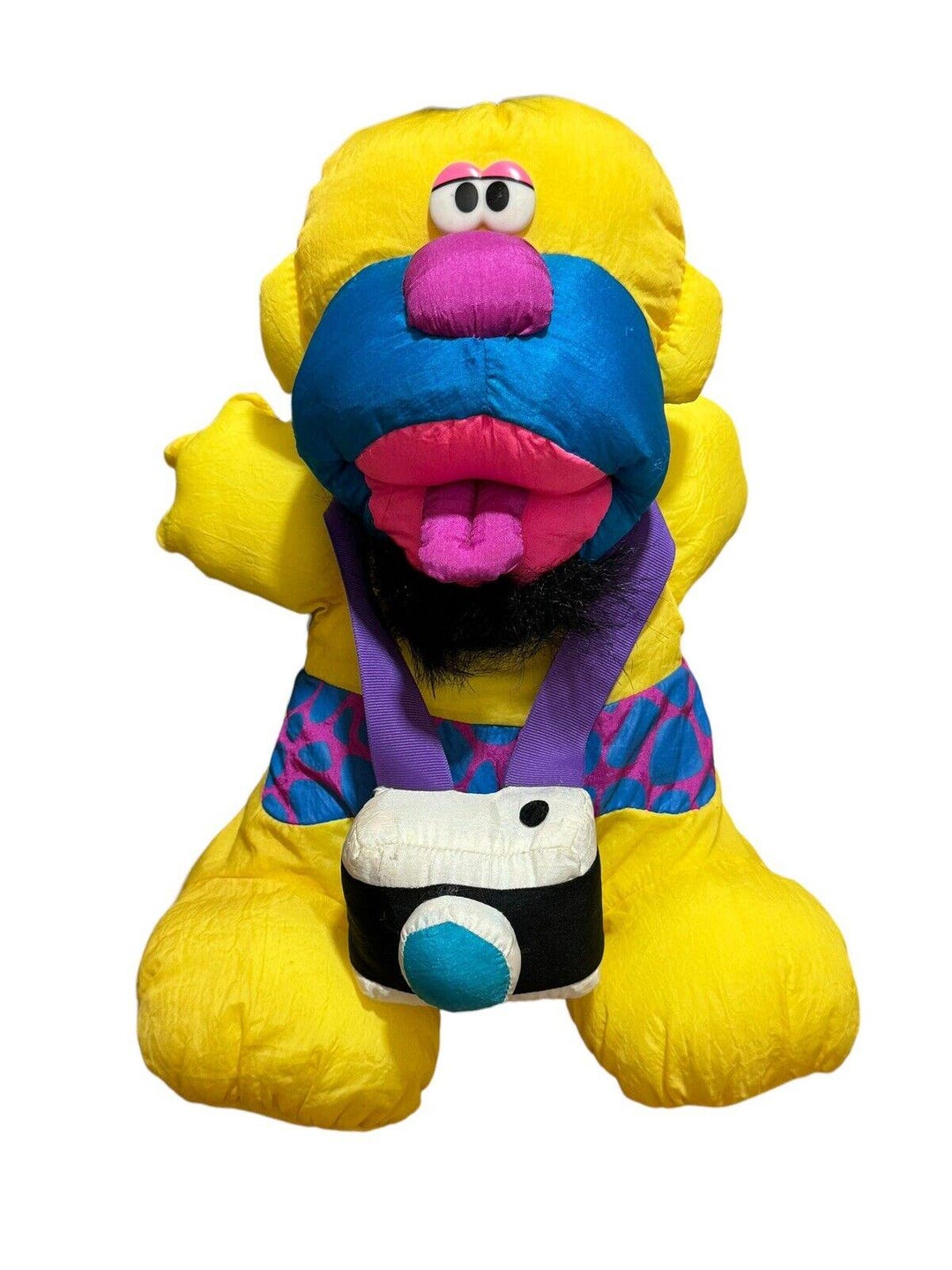 Fisher Price Puffalumps Grunts Caveman Yellow Plush Rocky 1992 Vintage ...