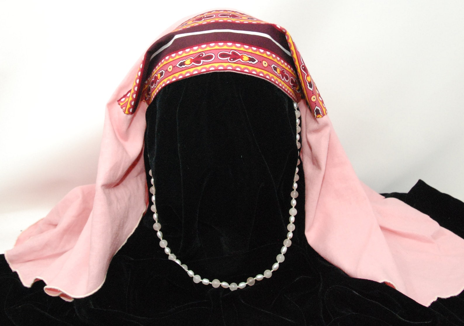 Persian Headdress Safavid Timurid Includes Pink Cotton Linen - Etsy
