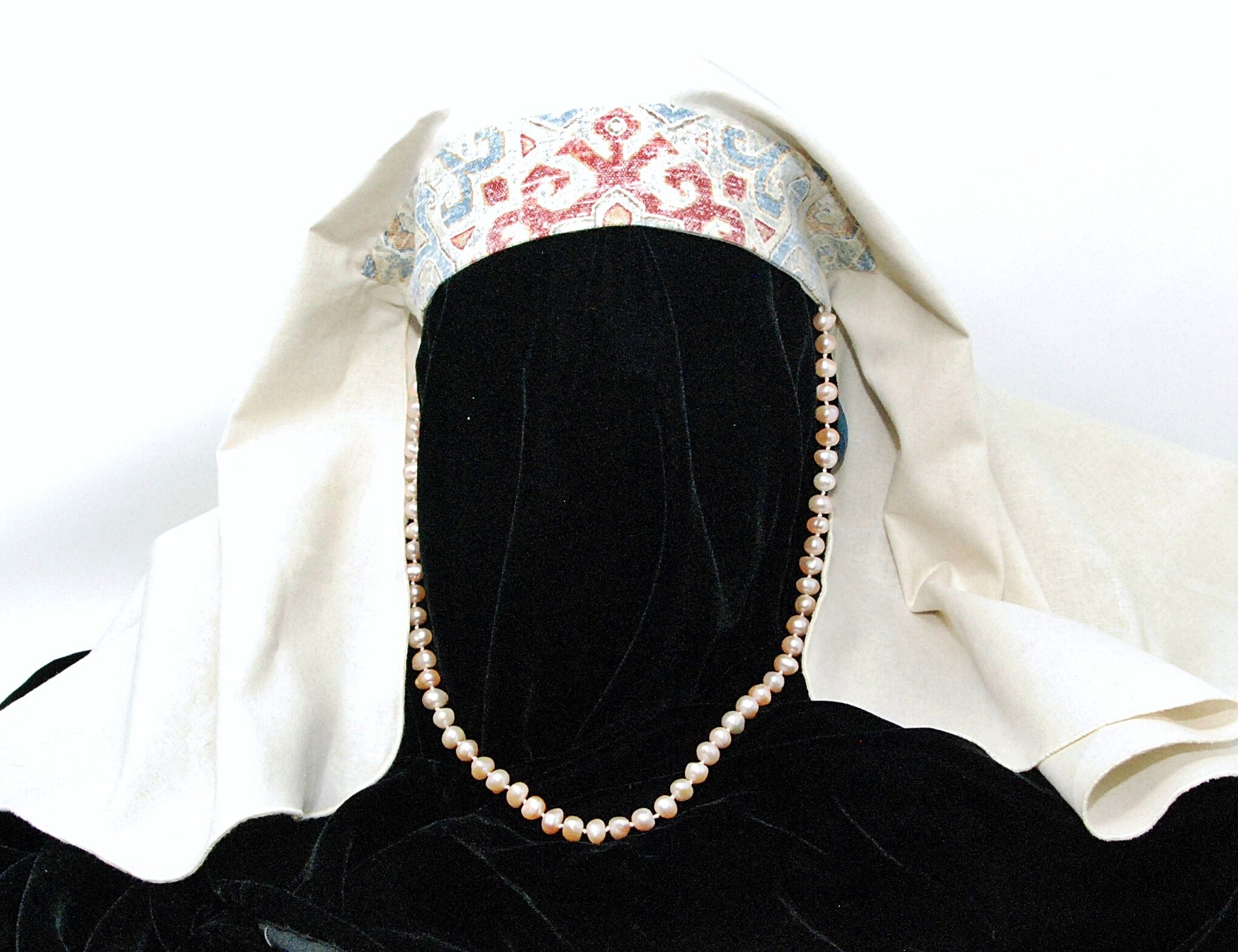 Persian headdress Safavid Timurid includes white cotton veil | Etsy