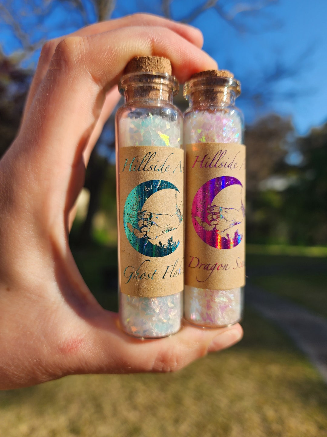 Ghost Flakes - Iridescent Colour Shifting Flakes. 20 Ml Filled Glass ...