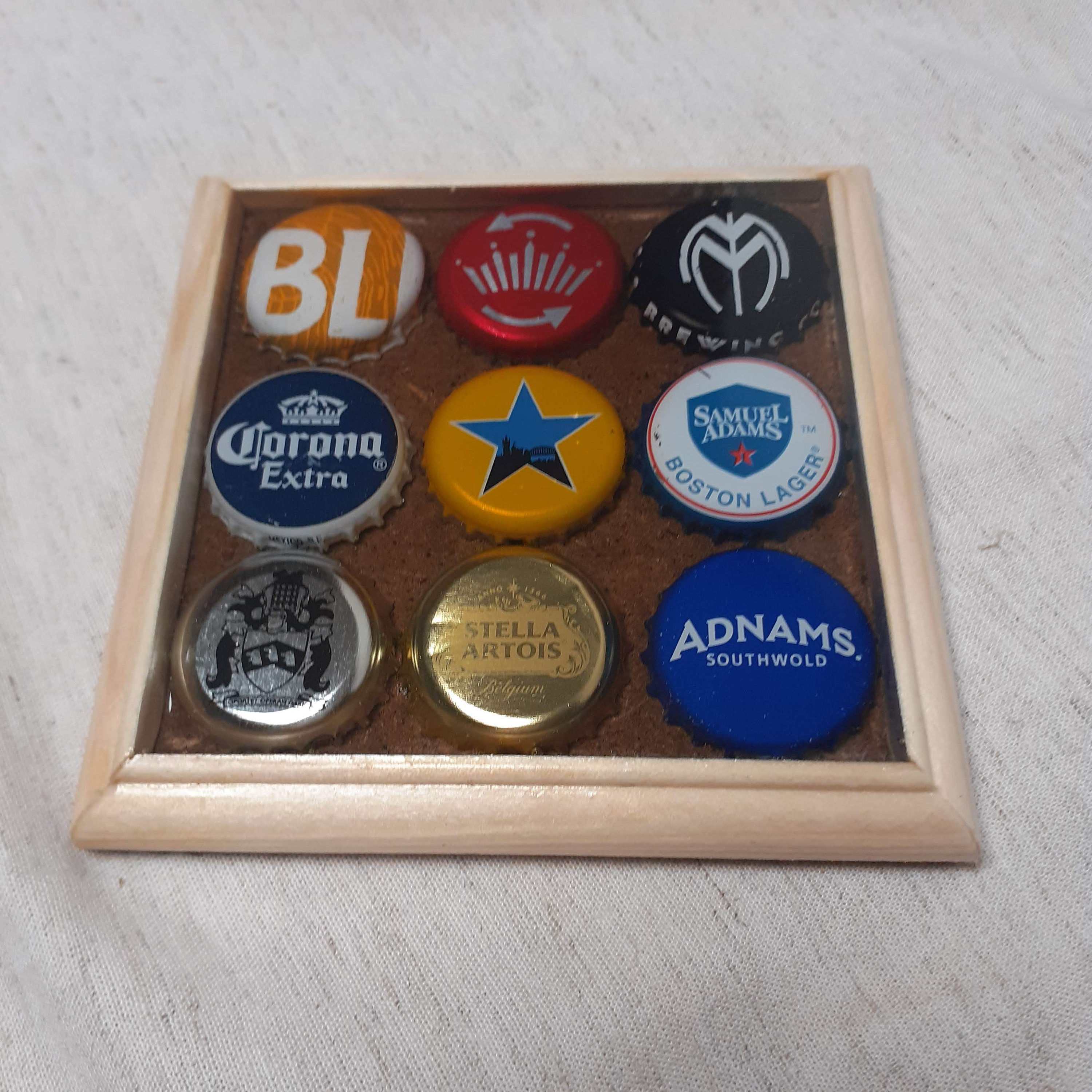 Handmade Wooden Beer/bottle Cap Resin Coasters - Etsy Ireland