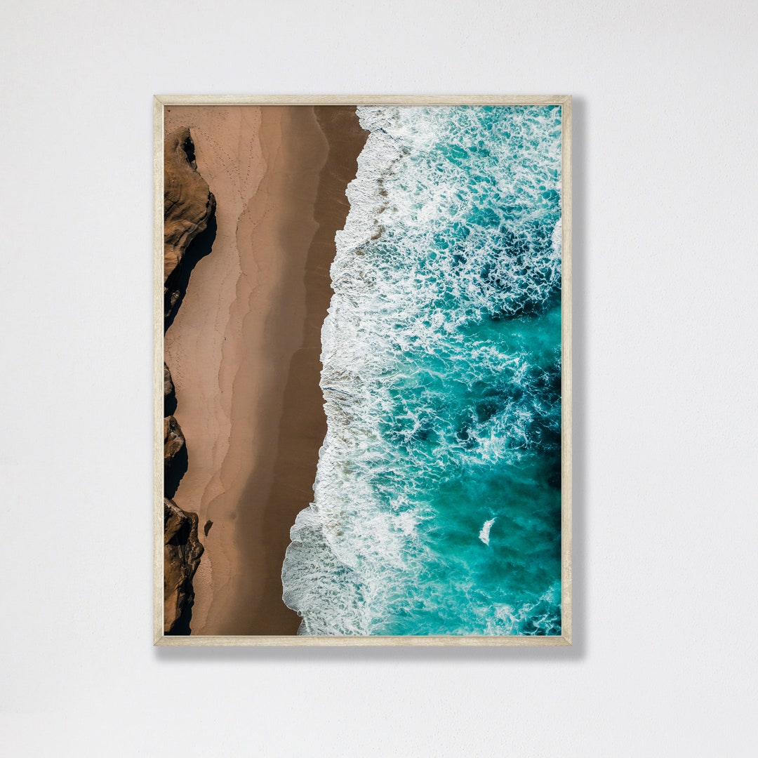 Beach Lines, Beach Aerial Photography, Drone Photography, Large Art ...