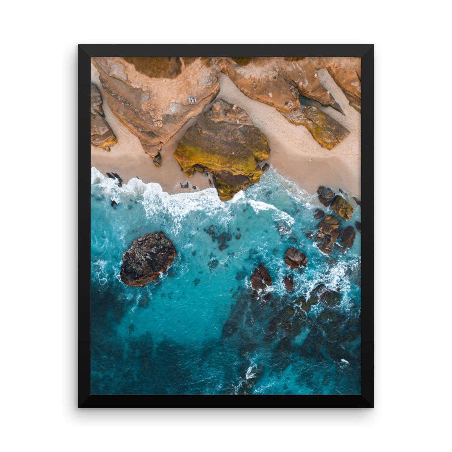 Bright Blues, Aerial Beach Drone Photography, Large Art Prints, Large ...
