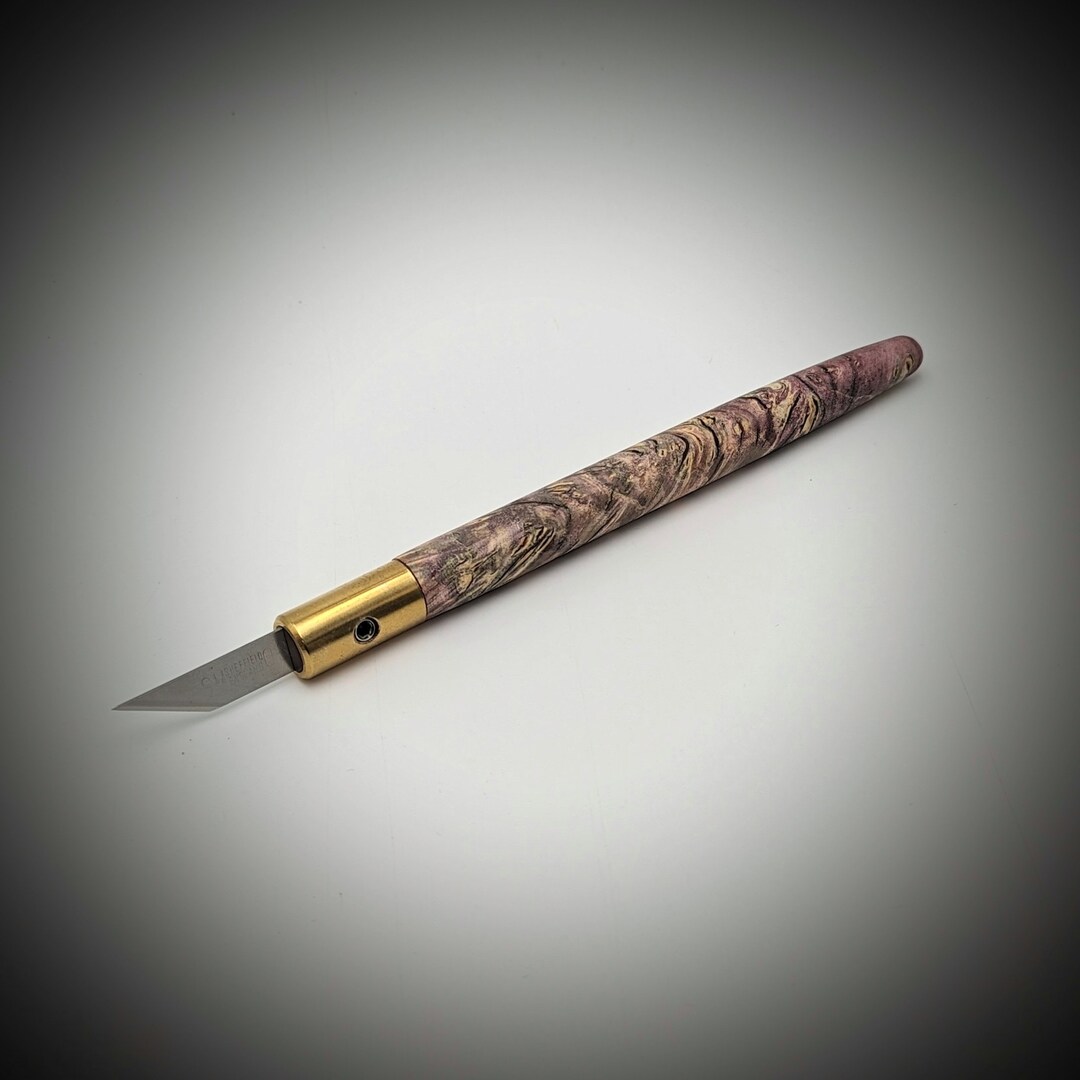 Funky Coloured Dyed Maple Burr Marking Tool. - Etsy