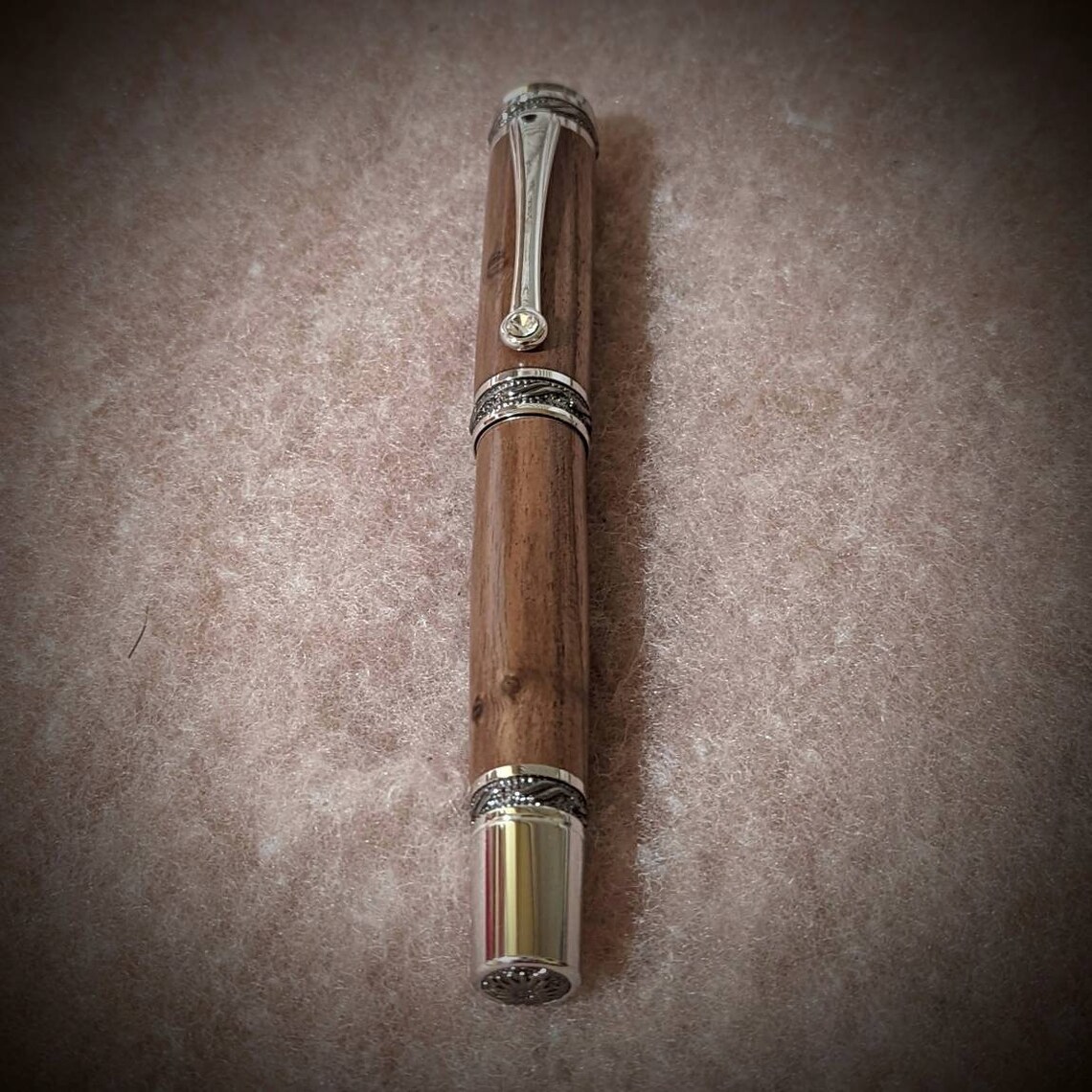 Handmade Majestic Wooden Fountain Pen Made From Figured Turkish Walnut ...
