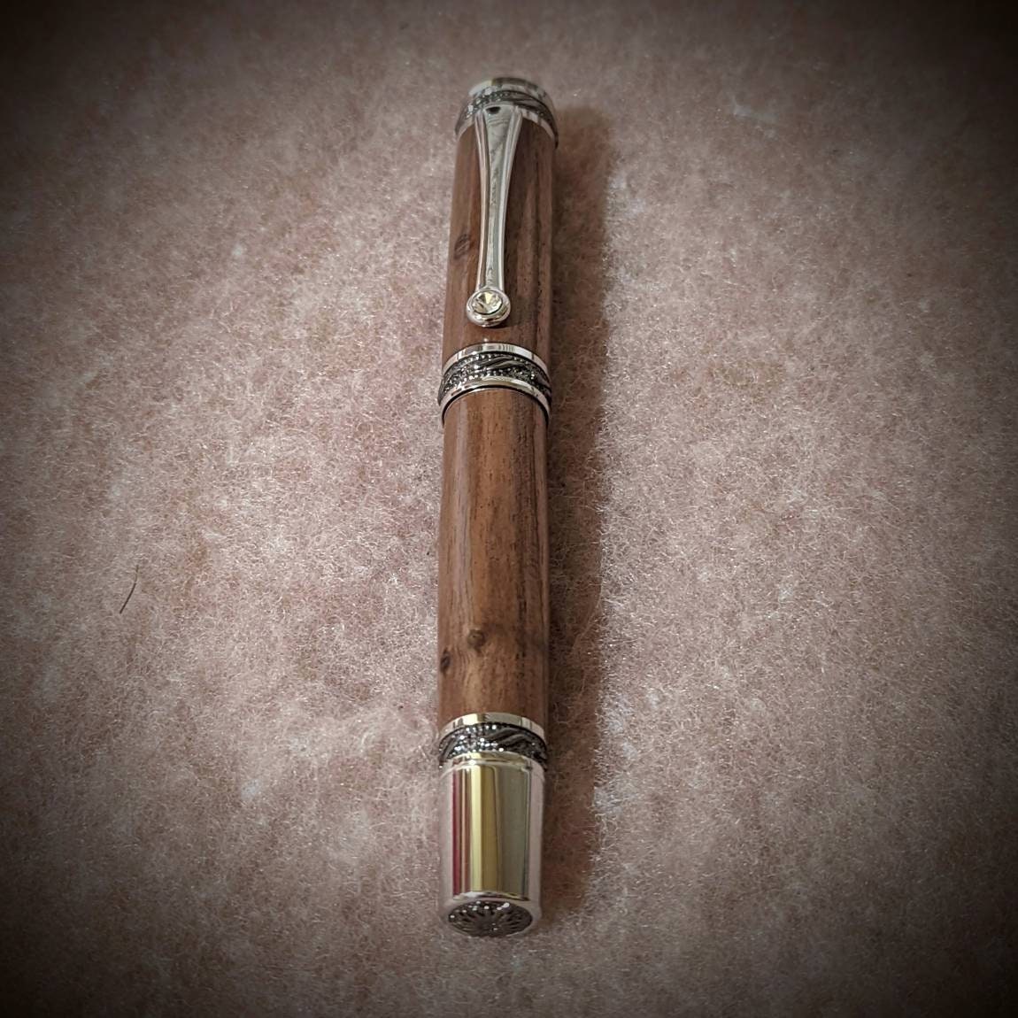 Handmade Majestic Wooden Fountain Pen Made From Figured Turkish Walnut ...