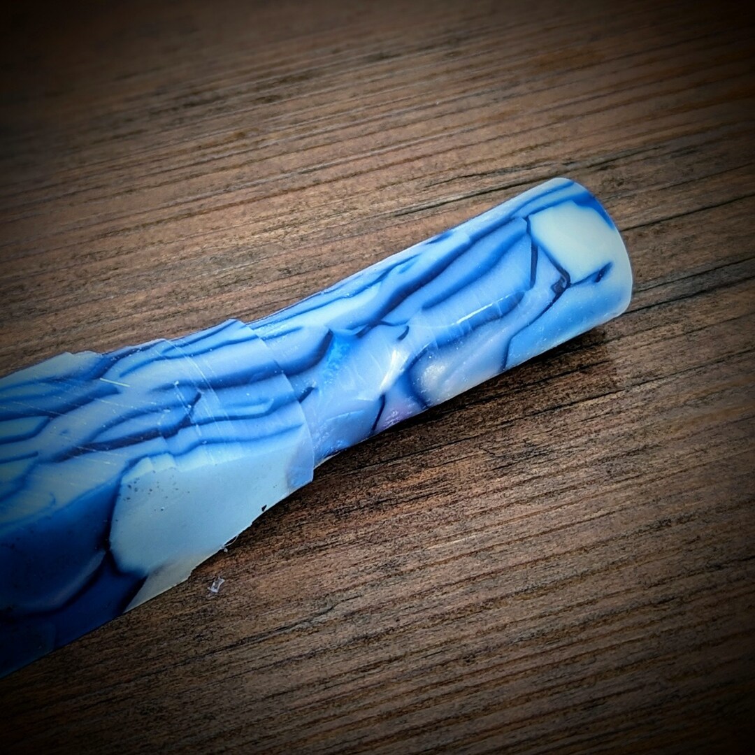 Custom Order: Blue Wave Cellulose Pen - Choice of Pen Type - Fountain ...