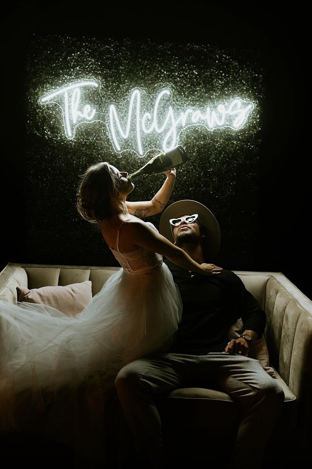Custom Wedding Neon Sign: Personalized LED Decor - Etsy