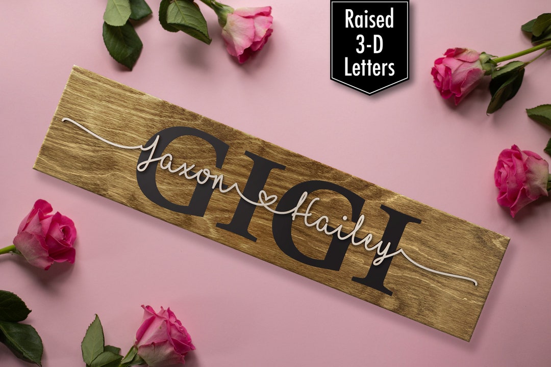 Gigi Mothers Day Gift | Gigi Sign | Gift for Gigi | Rustic Sign for ...