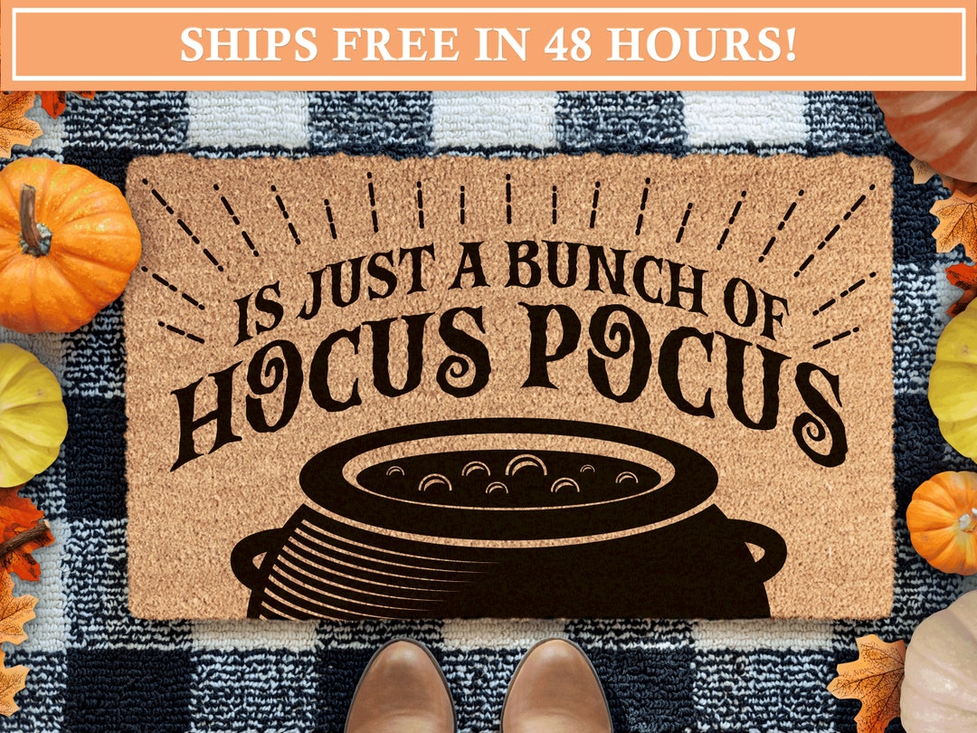 Hocus Pocus Halloween Doormat | Hocus Pocus Decor | Just a Bunch of ...